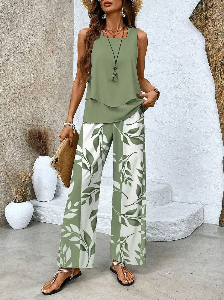 Romy | Elegant Two-Piece Summer Set – XX-UK-OL